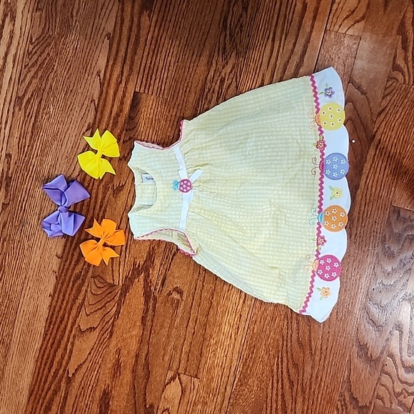 Youngland | Dresses | Youngland Ladybug Baby Dress 69 Months With 3 Bow ...